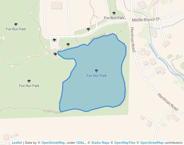 Fox Run Park in Star Valley Ranch | Map and Routes