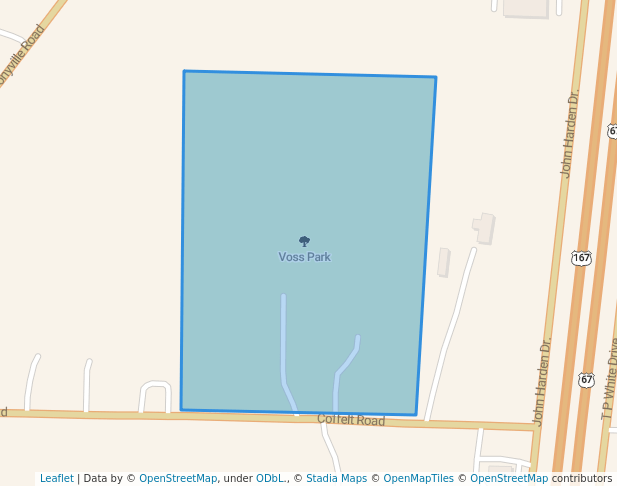 Voss Park in Jacksonville | Map and Routes