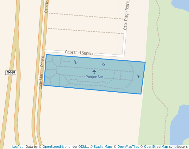 Parque Sur in Guillena | Map and Routes