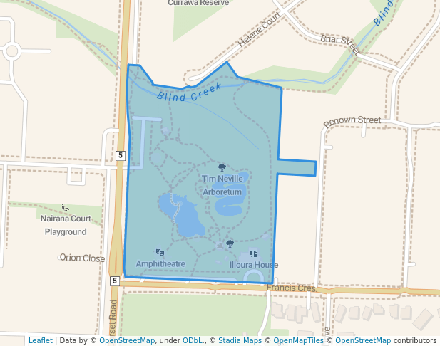 Tim Neville Arboretum in Ferntree Gully | Map and Routes