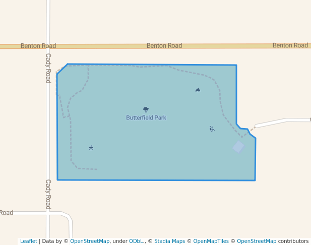 Butterfield Park in Winchester | Map and Routes