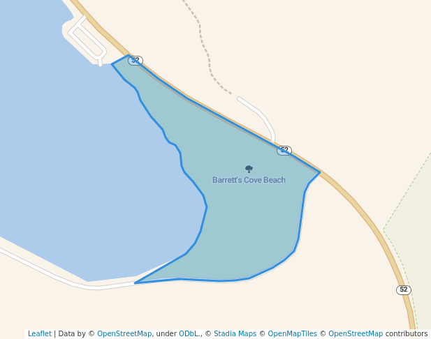 Barrett's Cove Beach in Camden | Map and Routes