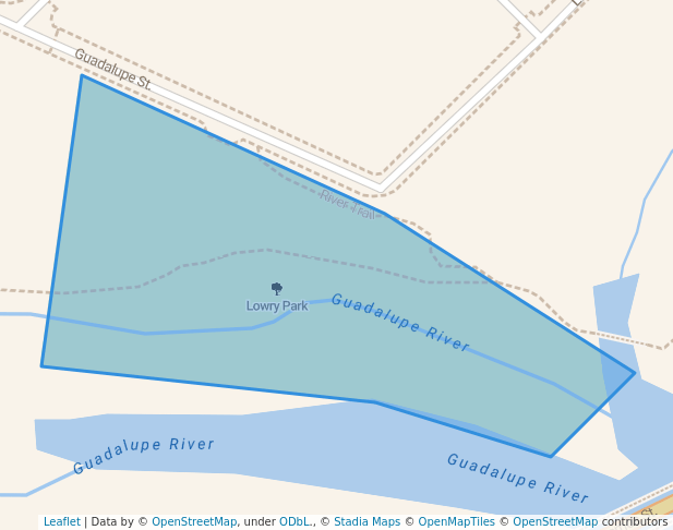 Lowry Park in Kerrville | Map and Routes