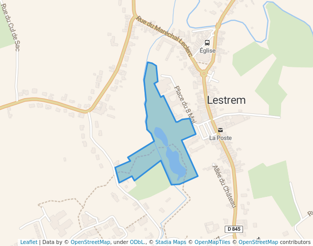 Parc du Christ Roi in Lestrem | Map and Routes