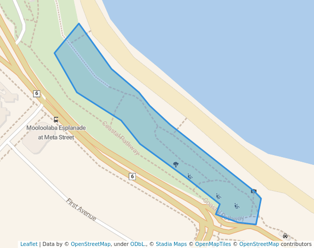Northern Parkland Mooloolaba Foreshore in Mooloolaba | Map and Routes