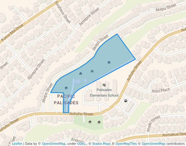 Pacific Palisades Community Park in Pearl City | Map and Routes Pacific Palisades Community Park in Pearl City | Map and Routes