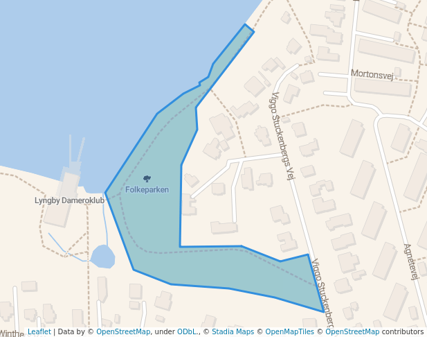 Folkeparken in Kongens Lyngby | Map and Routes