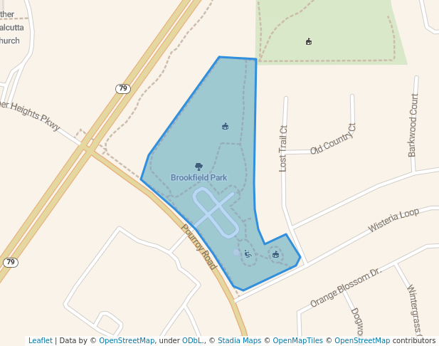 Brookfield Park in Winchester | Map and Routes