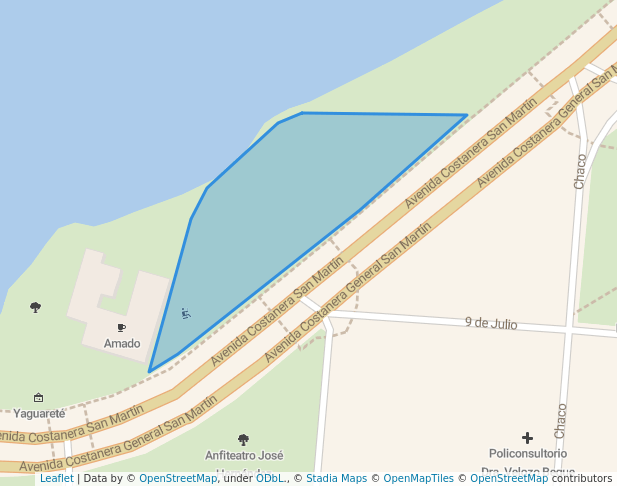 Paseo Punta Tacuara in Corrientes | Map and Routes