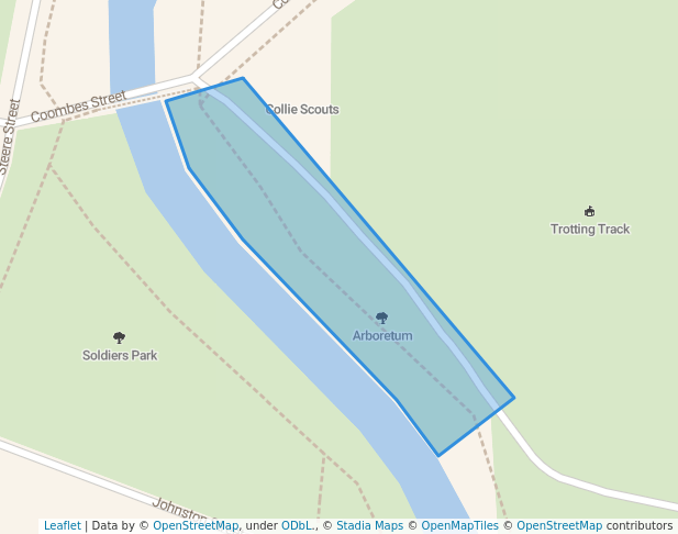 Arboretum in Collie | Map and Routes