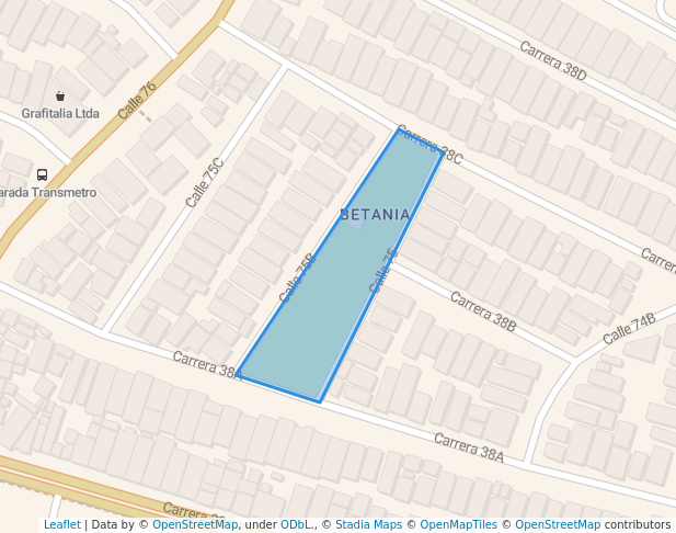 Parque Betania in Barranquilla | Map and Routes