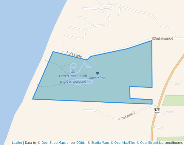 Covert Park in Covert | Map and Routes