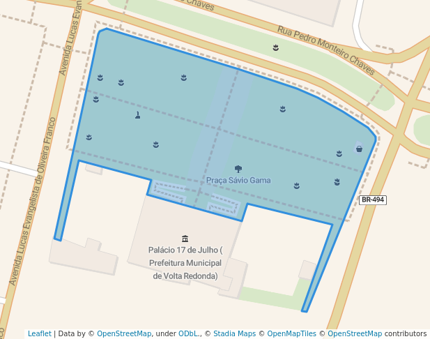 Praça Sávio Gama in Volta Redonda | Map and Routes