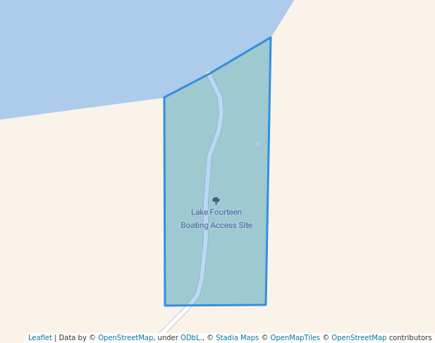 Lake Fourteen Boating Access Site in Grand Junction | Map and Routes