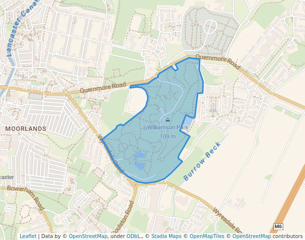Williamson Park in Lancaster | Map and Routes