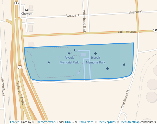 Rivault Memorial Park in Port Allen | Map and Routes