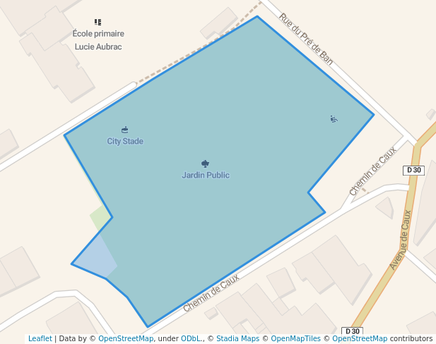 Jardin Public in Roujan | Map and Routes