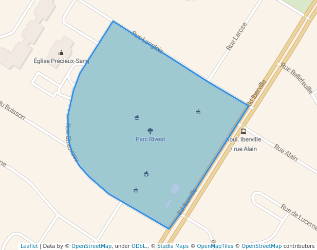 Parc Rivest in Repentigny | Map and Routes