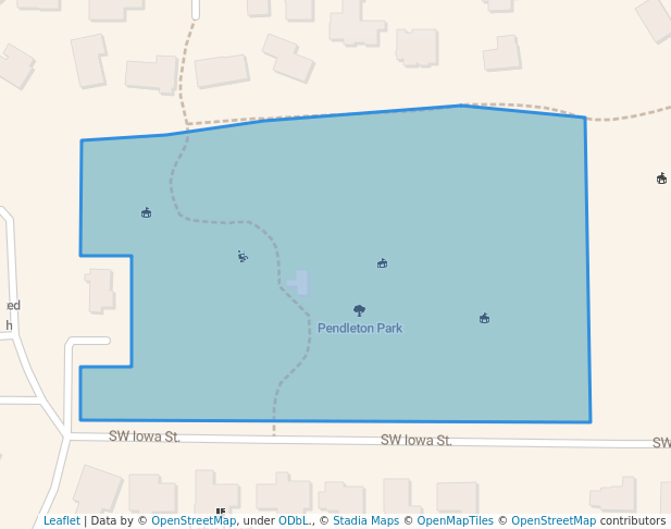 Pendleton Park in Portland | Map and Routes