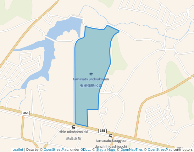 玉里運動公園 in Omitama | Map and Routes