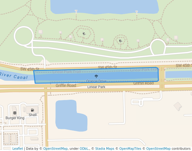 Orange Drive Linear Park in Southwest Ranches | Map and Routes