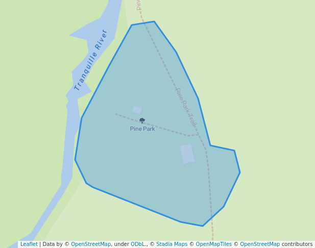 Pine Park in Kamloops | Map and Routes