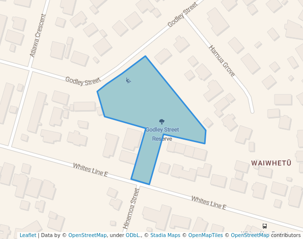Godley Street Reserve in Lower Hutt | Map and Routes