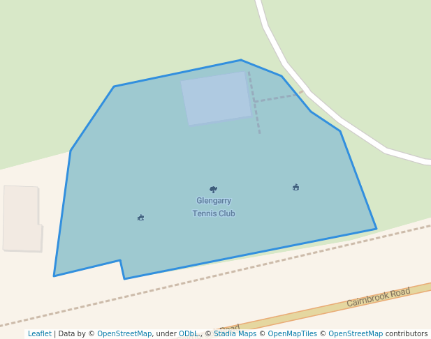 Glengarry Tennis Club in Glengarry | Map and Routes