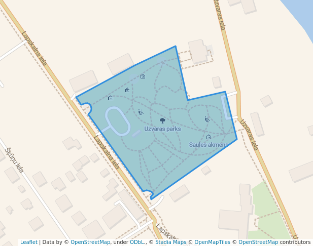 Uzvaras parks in Jelgava | Map and Routes