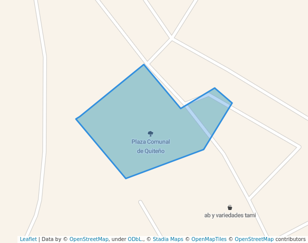 Plaza Comunal de Quiteño in Las Lomas | Map and Routes