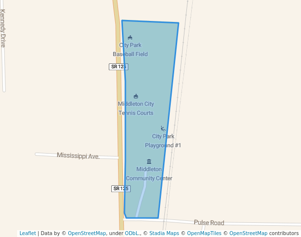 Middleton City Park in Middleton | Map and Routes