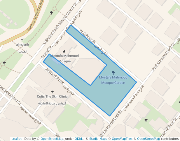 Mostafa Mahmoud Mosque Garden in Giza | Map and Routes