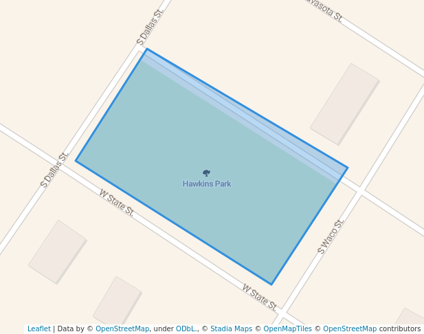 Hawkins Park in Groesbeck | Map and Routes