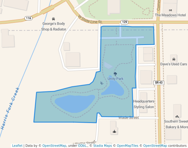 Unity Park in South Fulton | Map and Routes