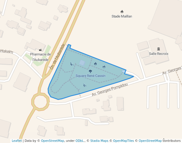 Square René Cassin in Le Cannet | Map and Routes