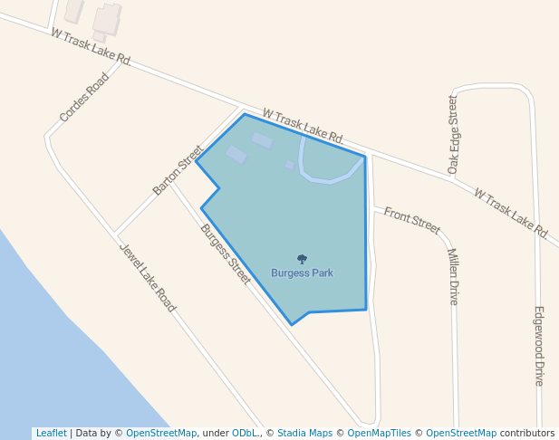 Burgess Park in Barton City | Map and Routes