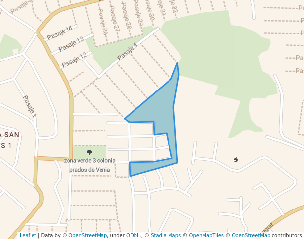zona verde 1 colonia prados de Venecia in Soyapango | Map and Routes