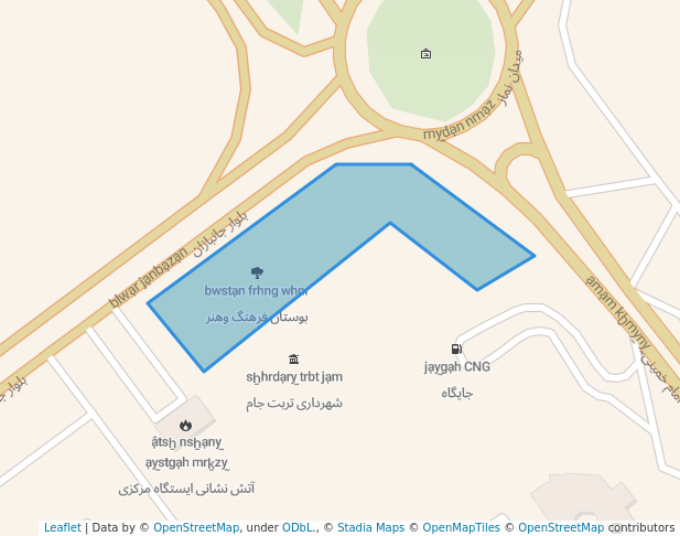 بوستان فرهنگ وهنر in Torbat-e Jam | Map and Routes