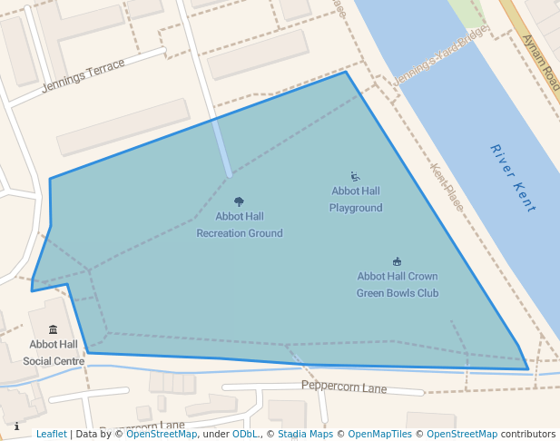 Abbot Hall Recreation Ground in Kendal | Map and Routes