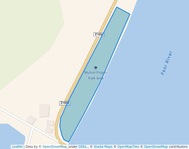 Muhuri Project Park Area in Regulator | Map and Routes