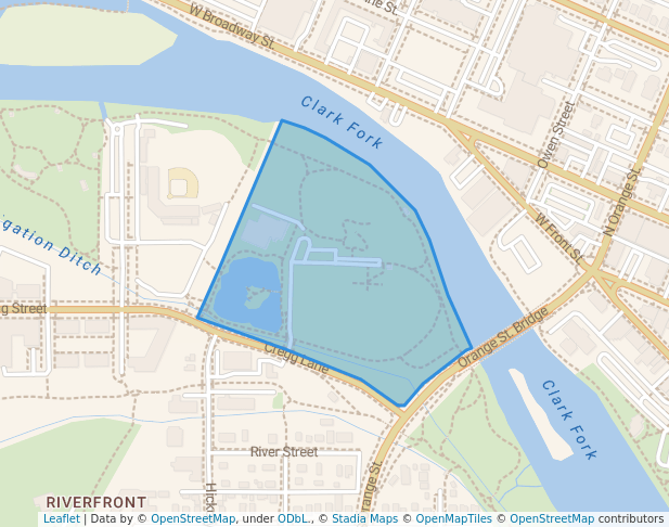 McCormick Park in Missoula | Map and Routes