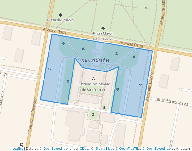 Parque La Bandera in San Ramón | Map and Routes