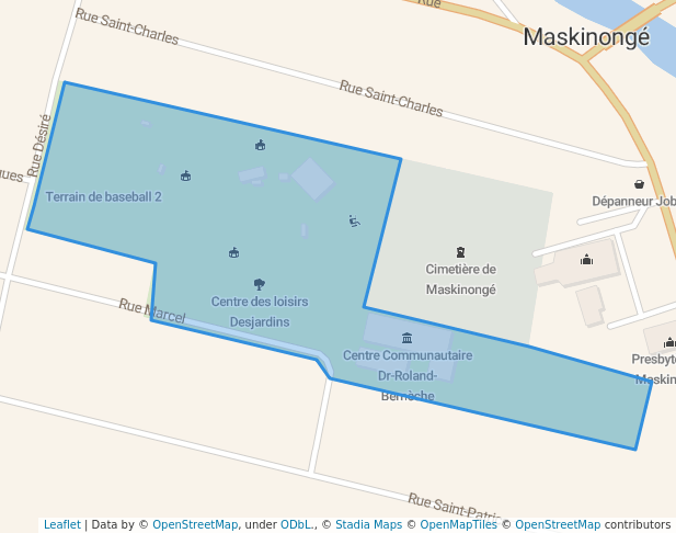 Centre des loisirs de Maskinongé in Maskinongé | Map and Routes