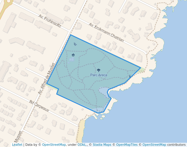 Parc Areca in Fréjus | Map and Routes