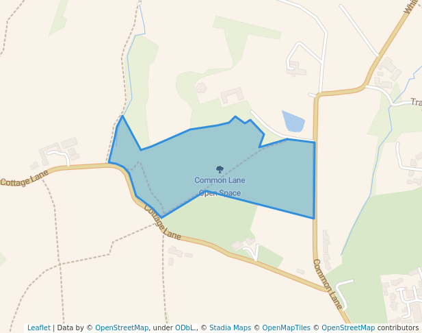 Common Lane Open Space in Sheffield | Map and Routes
