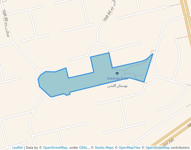 Golshan Park in Golbahar | Map and Routes
