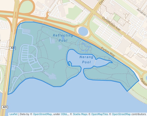 Commonwealth Park in Parkes | Map and Routes