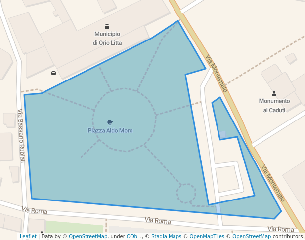 Piazza Aldo Moro in Orio Litta | Map and Routes