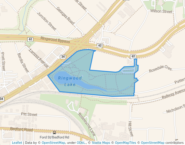 Ringwood Lake Park in Ringwood | Map and Routes