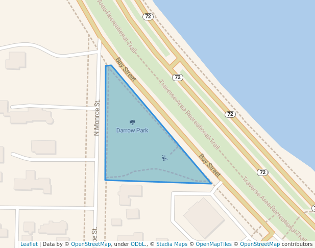 Darrow Park in Traverse City | Map and Routes